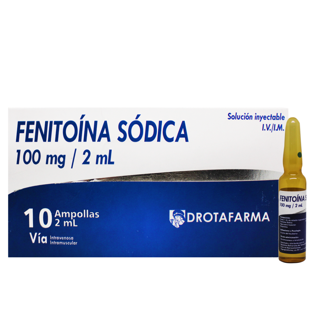 Fenitoína sódica 100 mg / 2 mL - Drotafarma