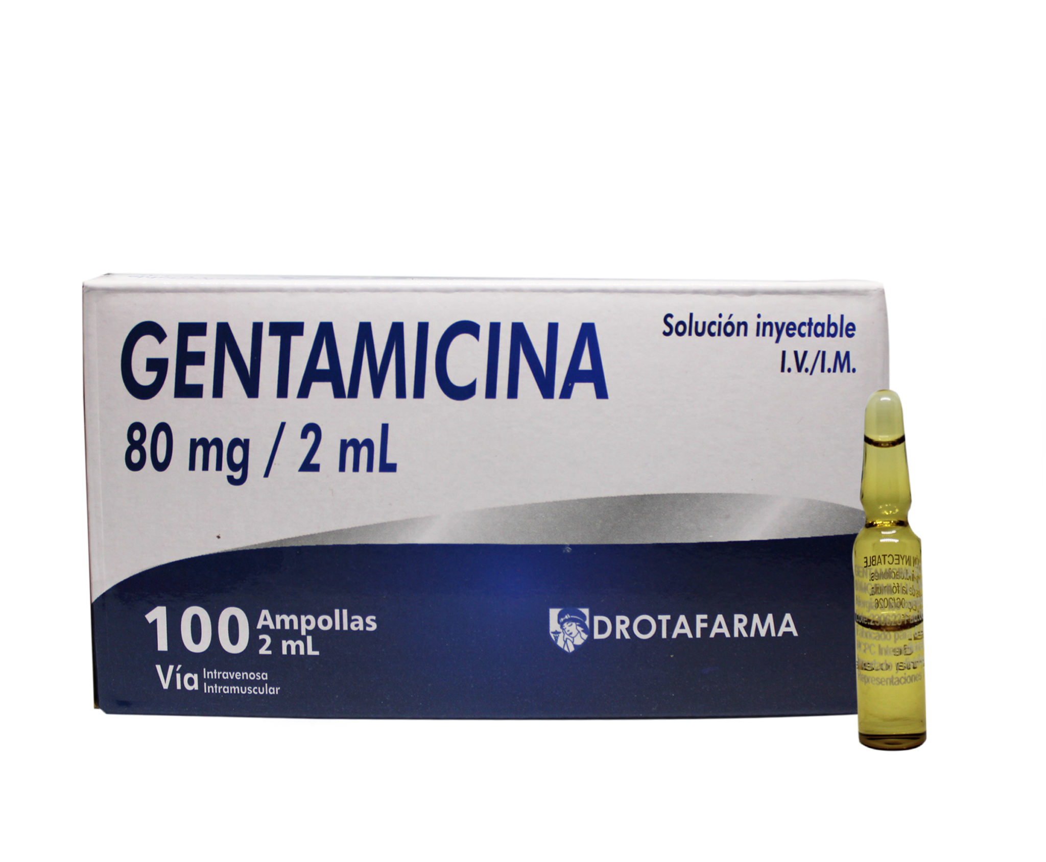 Gentamicina 80 mg / 2 mL - Drotafarma